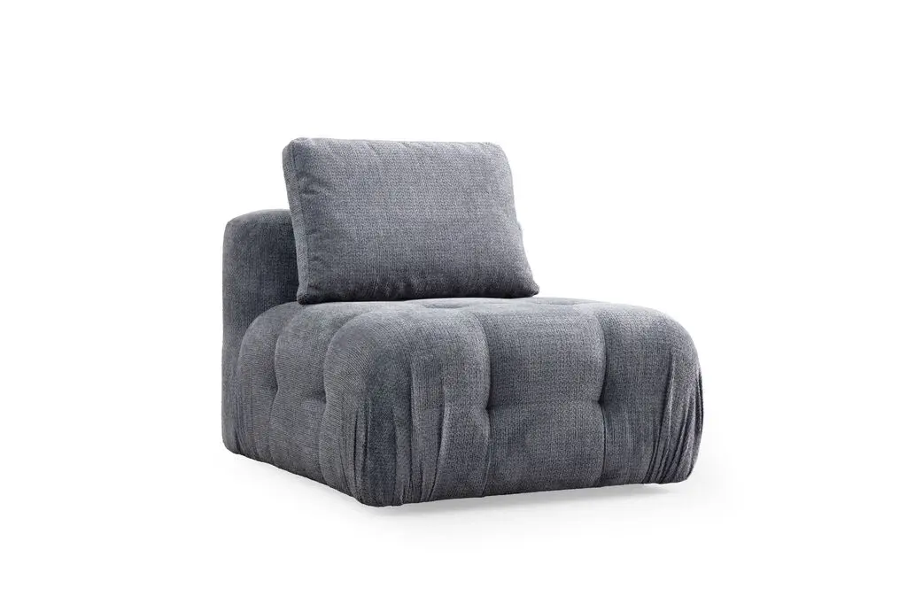 Atelier del Sofa Fotelja Amaris O1, 90 x 100 x 65 cm, Tamnosiva