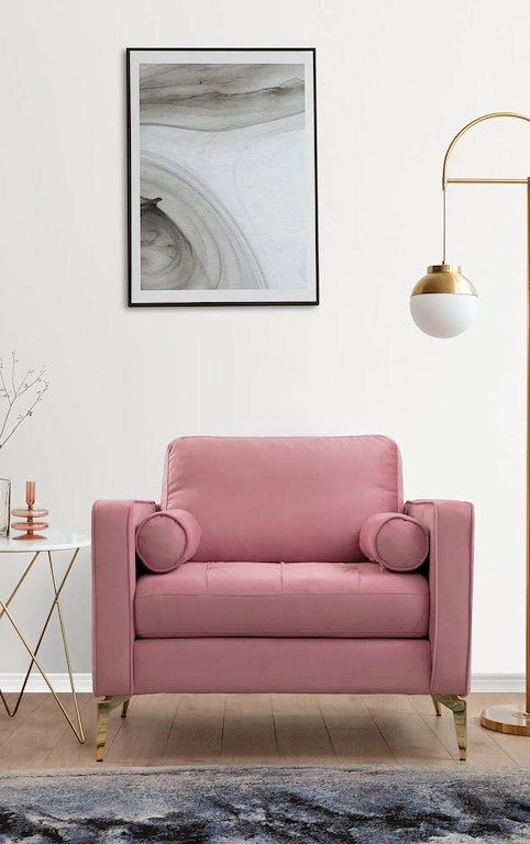 Atelier del Sofa Fotelja Rome 85x90x105cm Roze