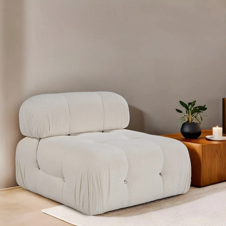 Atelier del Sofa Fotelja Bubble O1 Bela