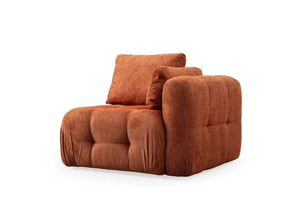 Atelier del Sofa Fotelja Amaris 1R, 100 x 100 x 65 cm, Narandžasta