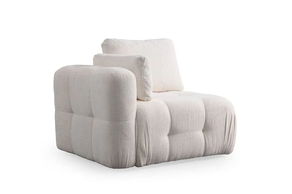 Atelier del Sofa Fotelja Amaris L1, 100 x 100 x 65 cm, Bela