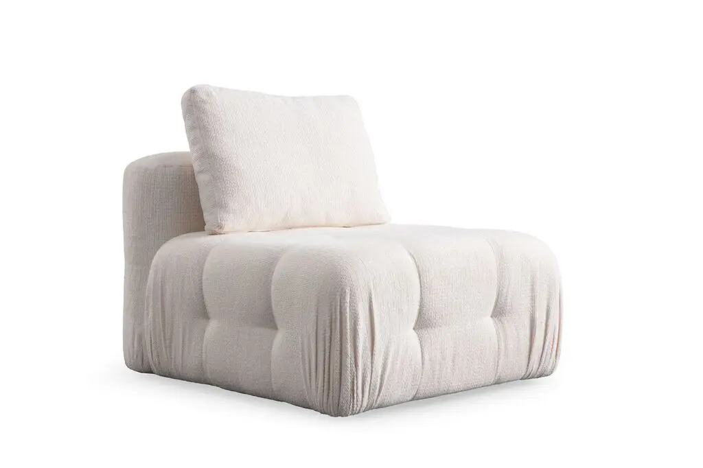 Atelier del Sofa Fotelja Amaris O1, 90 x 100 x 65 cm, Bela