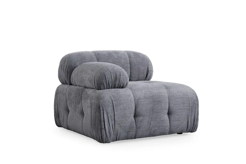 Atelier del Sofa Fotelja Petite L1, 95 x 95 x 75 cm, Tamnosiva