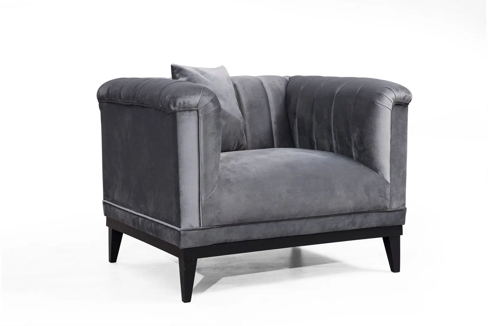 Atelier del Sofa Fotelja Trendy 105x79x89cm Tamnosiva