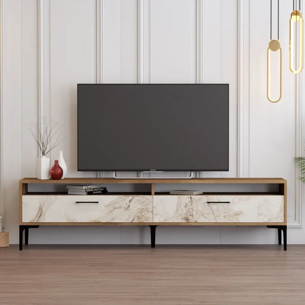 Hanah Home TV komoda Istanbul 2, 180x35x47 cm Orah-bela