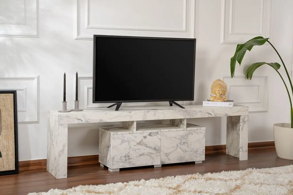 Hanah Home TV Komoda Enclave, 180x50x31.3cm, Siva