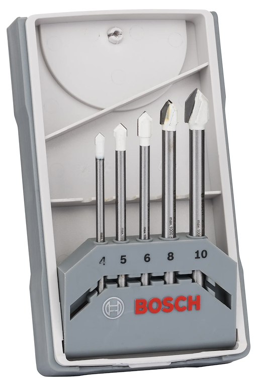 Bosch 5-delni set burgija za pločice CYL-9 Ceramic 2608587169, 4,0; 5,0; 6,0; 8,0; 10,0 mm