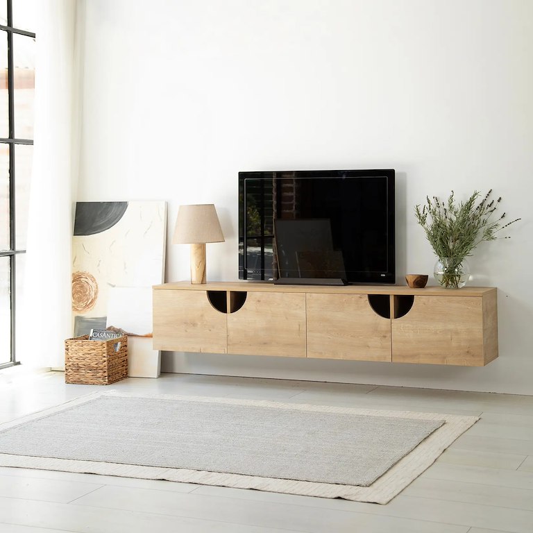 Hanah home TV Komoda Grotte Hrast