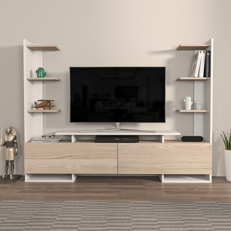Hanah home TV Komoda Ava Belo-Hrast