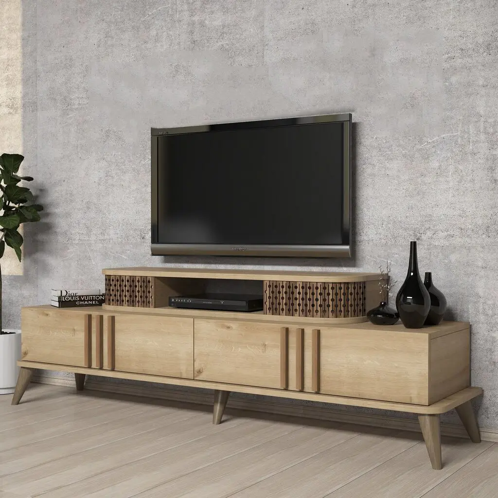 Hanah Home TV komoda Eylul, 168x39x51 cm, Hrast