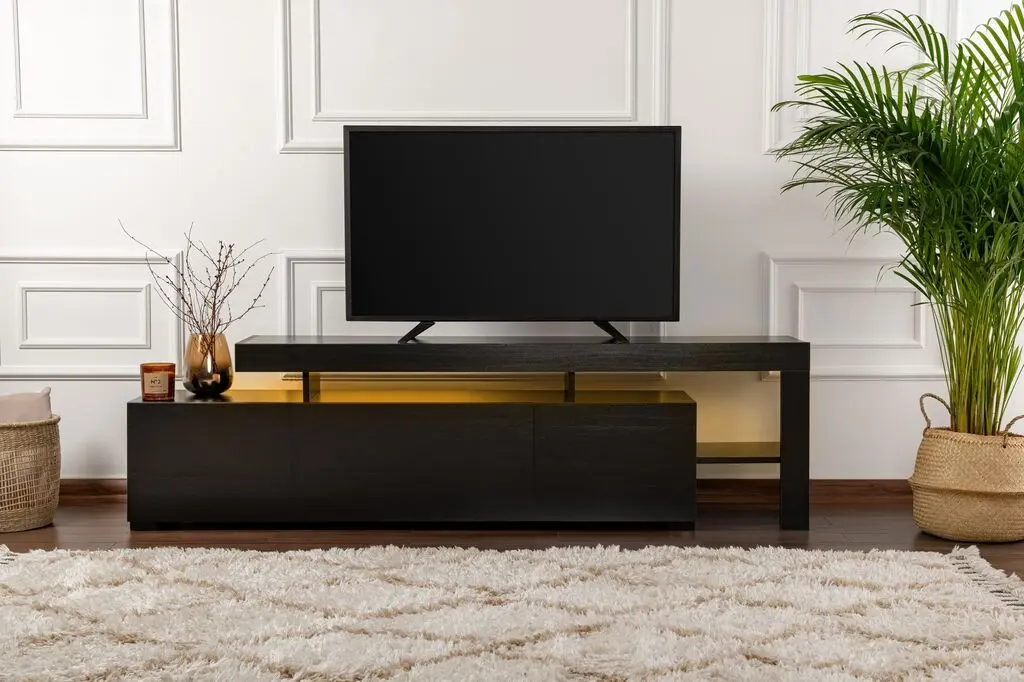 Hanah Home TV komoda Beliz, 192 cm, Crna