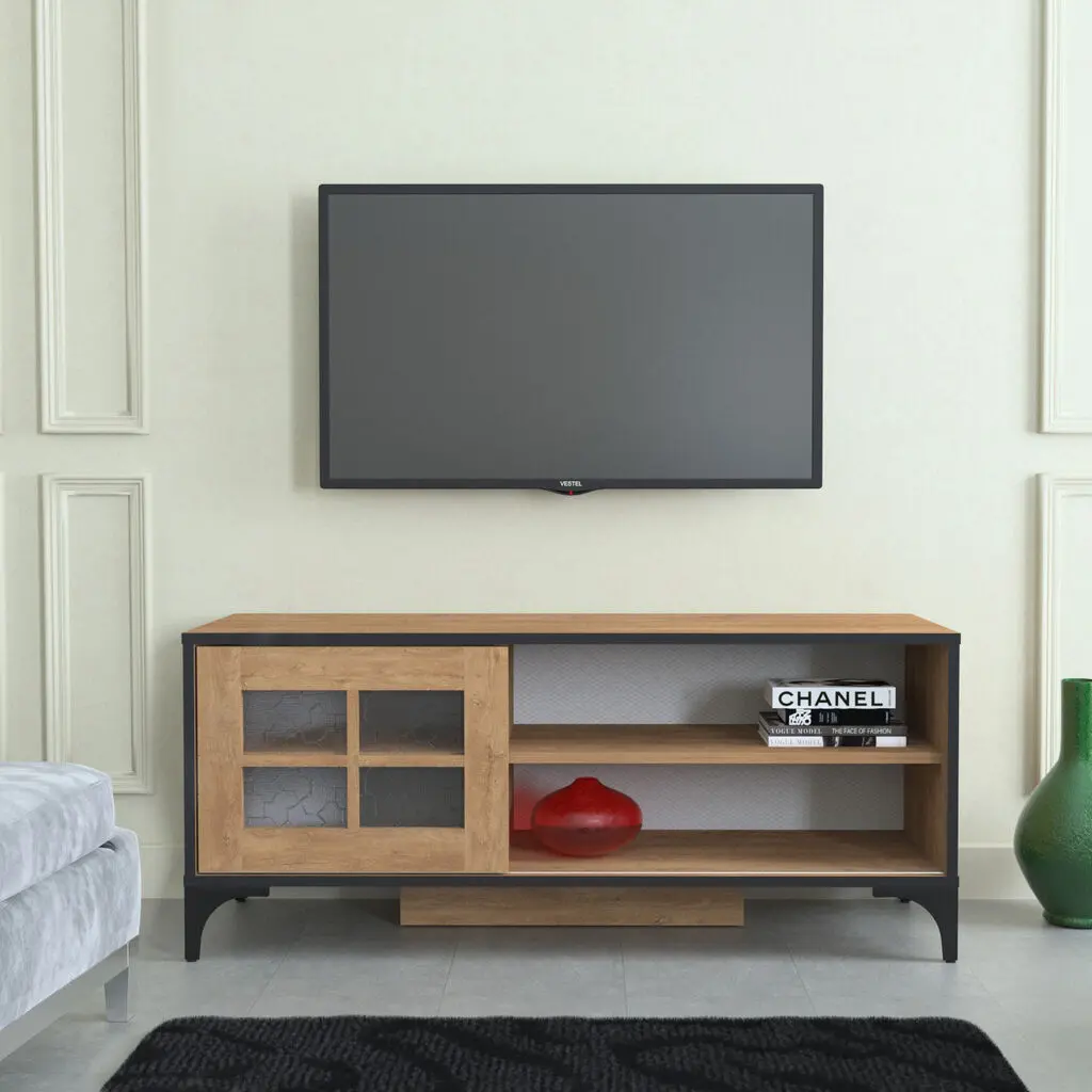 Hanah Home TV komoda Revival 125, 125x54x42 cm, Hrast