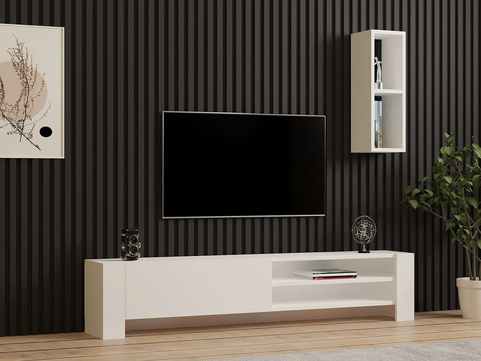Hanah home TV Komoda Naz Bela