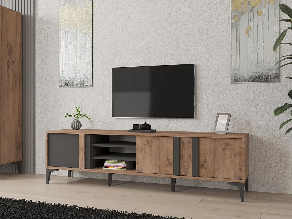 Hanah home TV Komoda Mengü Bež-Antracit