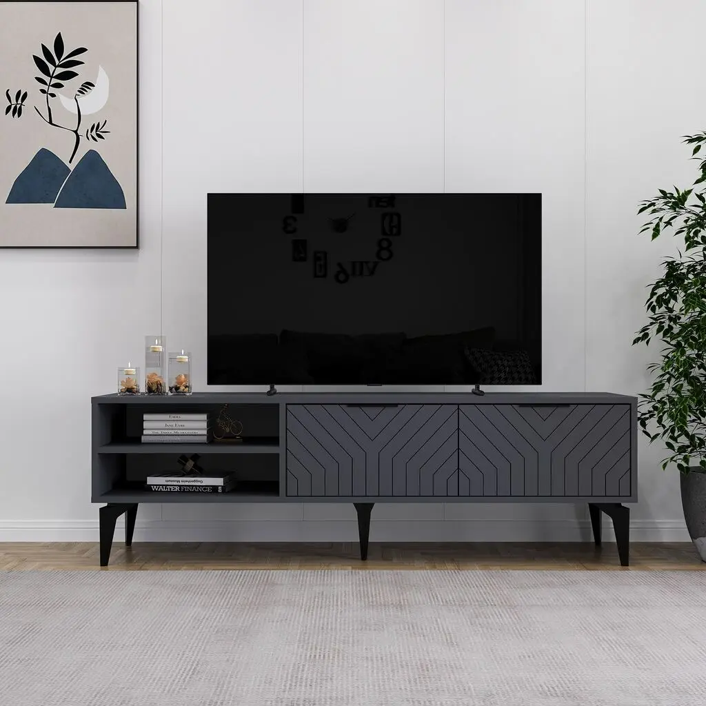 Hanah Home TV Komoda Regina, 160x50x29,6 cm, Antracit