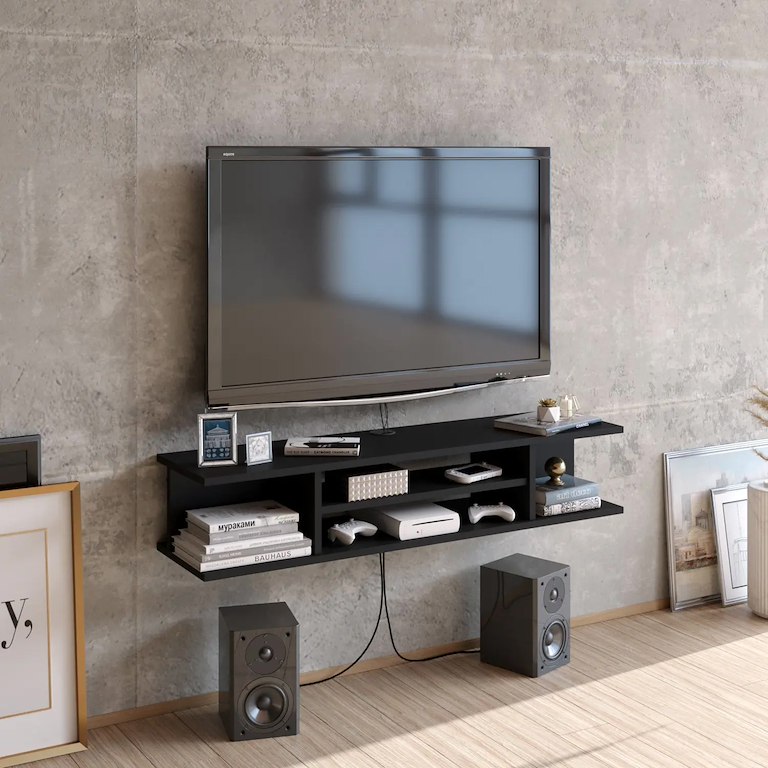 Hanah home TV Komoda Pivot Crna