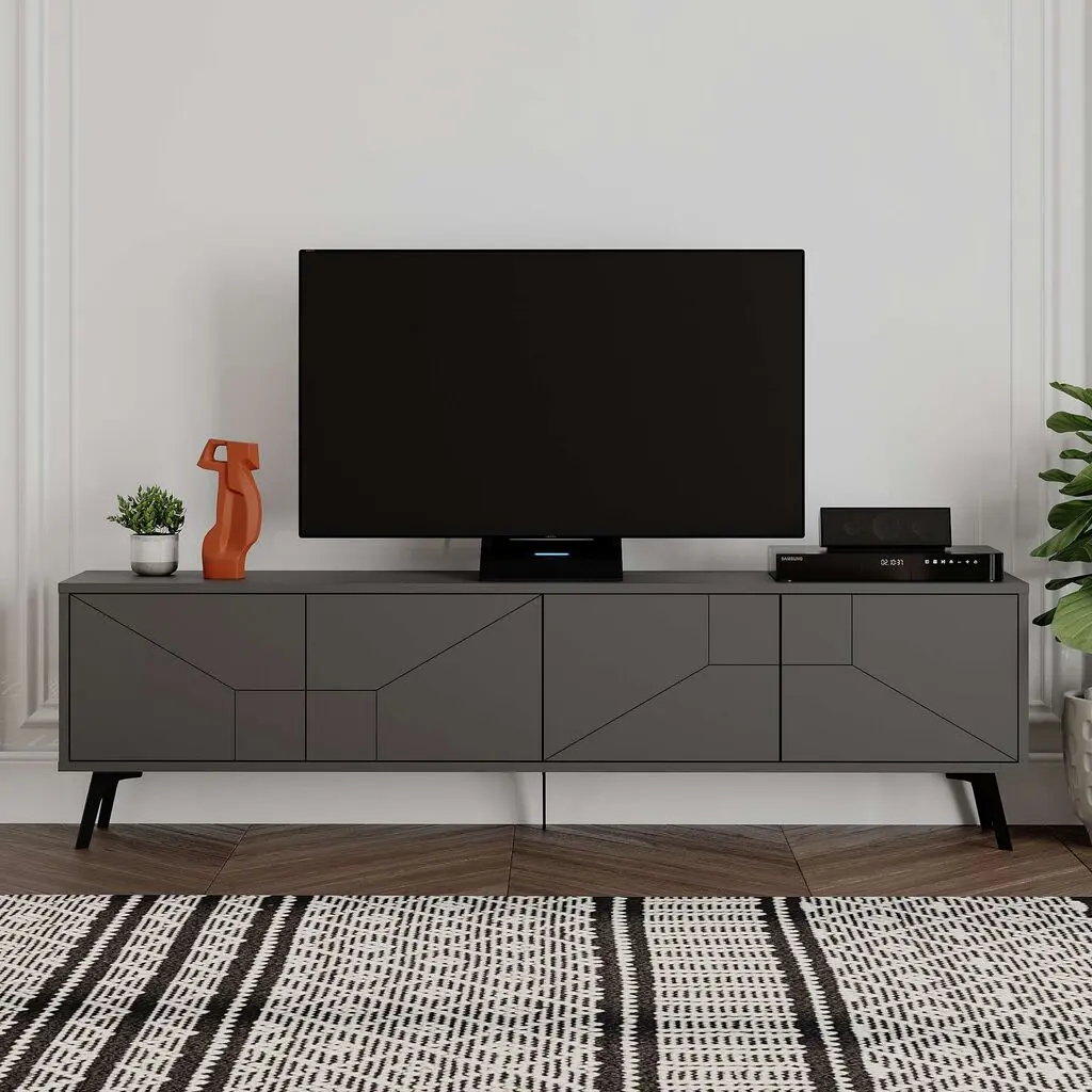 Hanah Home TV komoda Dune, 180 cm, Antracit