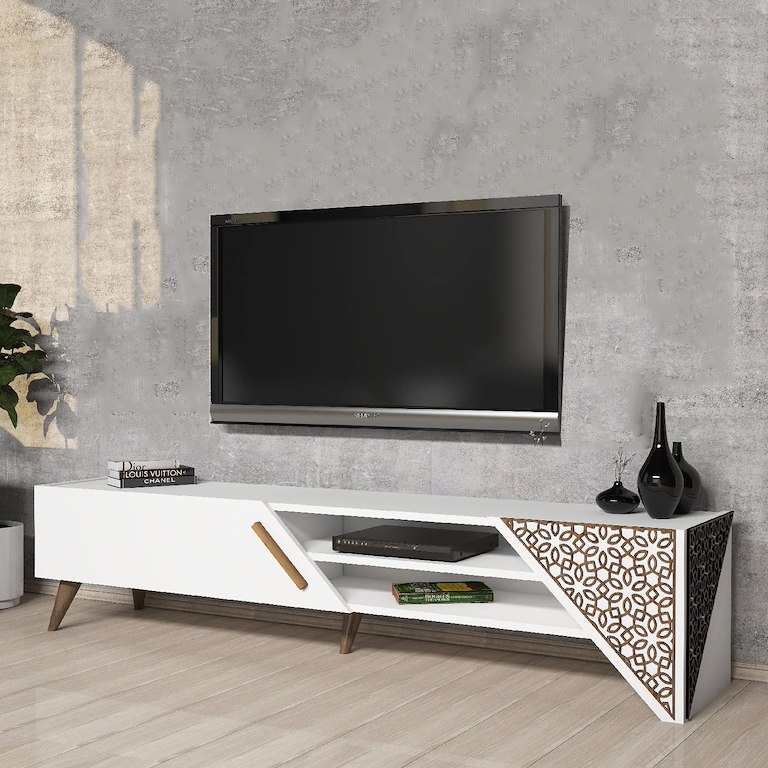 Hanah home TV Komoda Beril 2 Bela