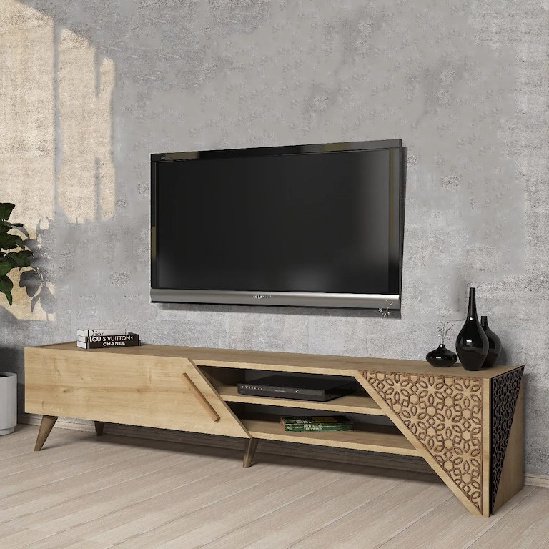 Hanah home TV Komoda Beril 2 Hrast