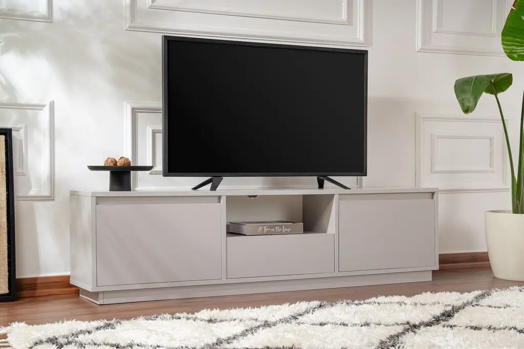 Hanah Home TV Komoda Vanguard, 160x42x29.5cm, Svetlosiva