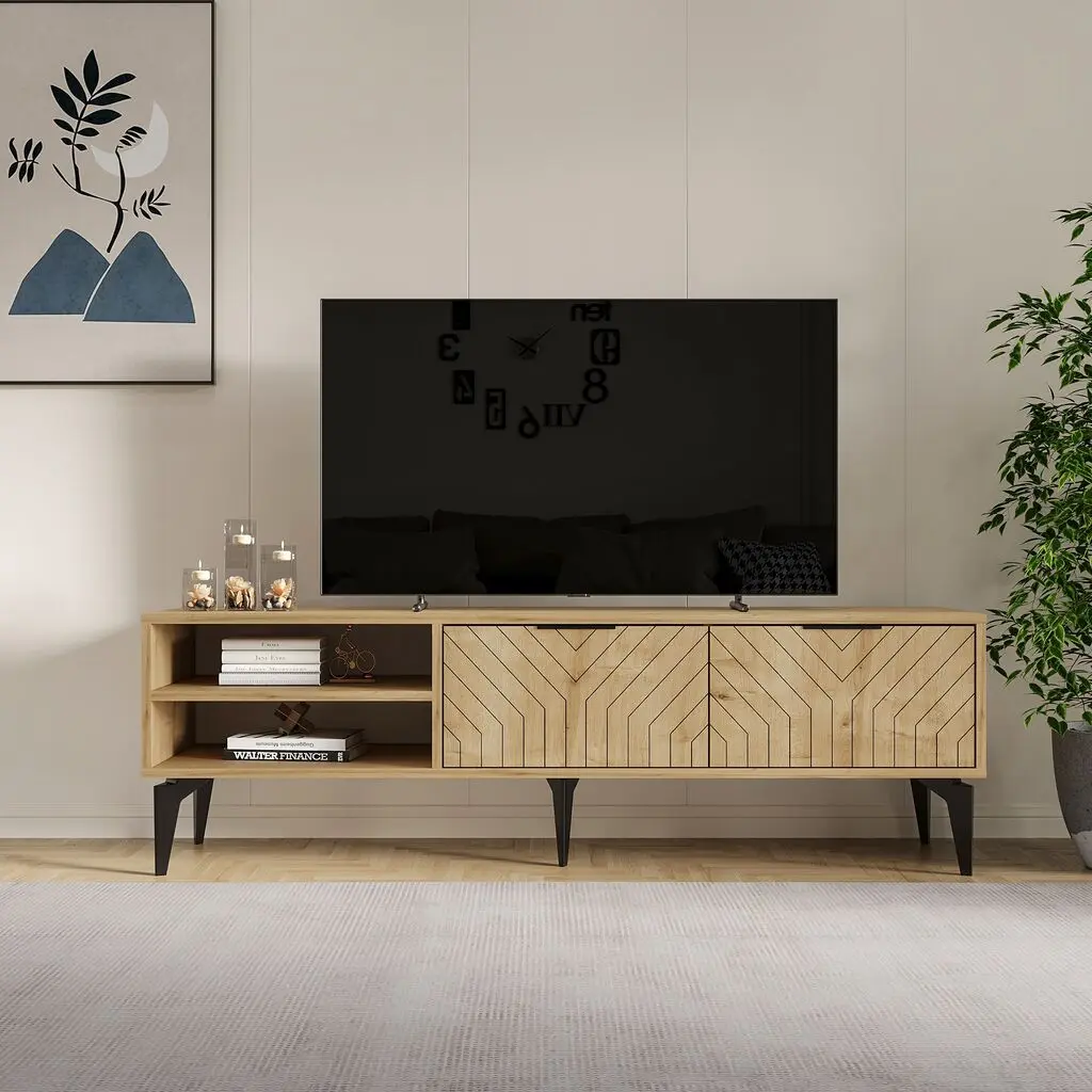 Hanah Home TV Komoda Regina, 160x50x29,6 cm, Hrast