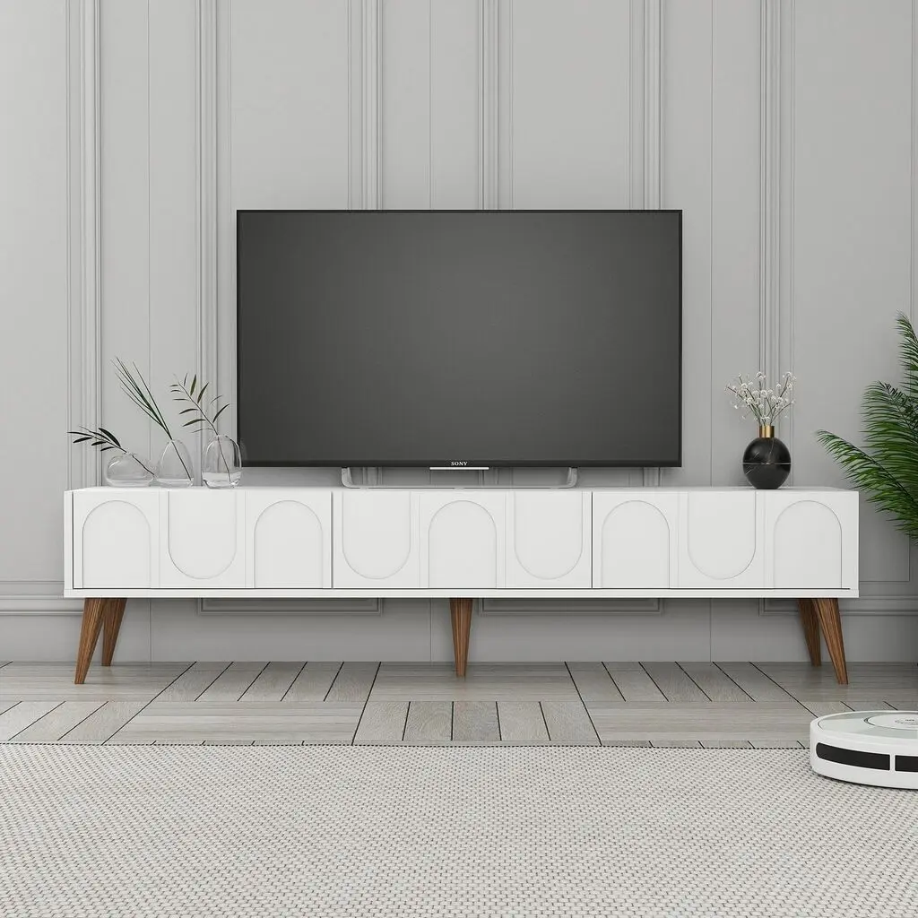 Hanah Home TV komoda Lyon 44, 180x44x35 cm, Bela