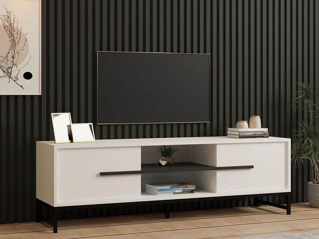 Hanah Home TV komoda Mono, 160 cm, Bela