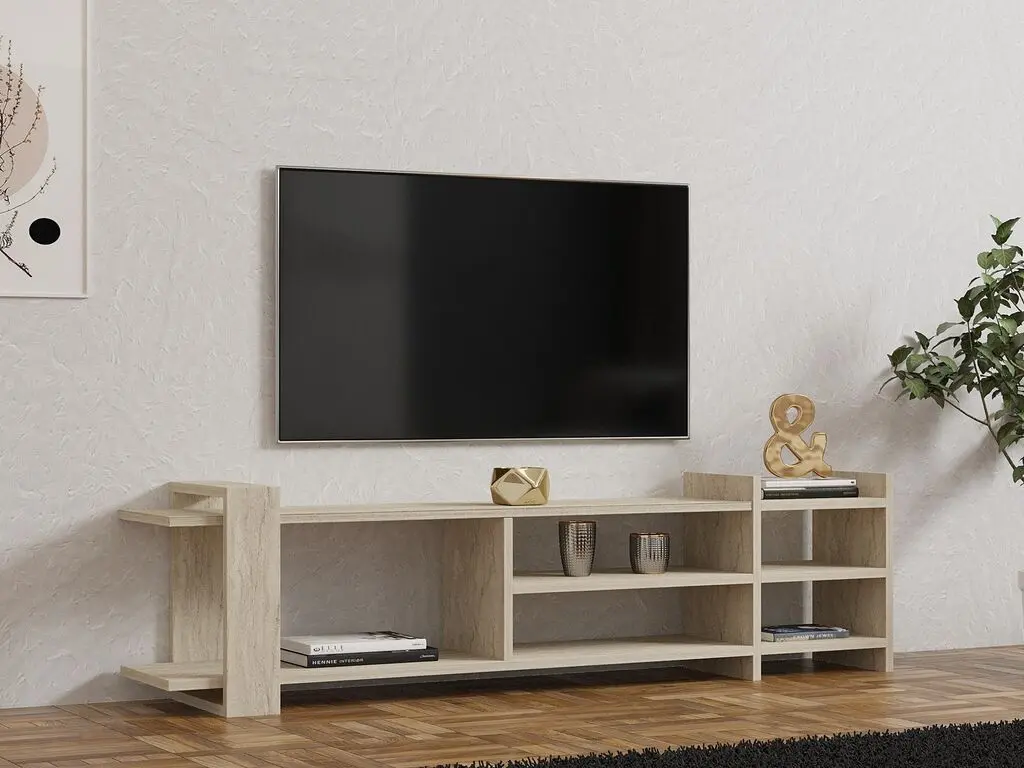 Hanah Home TV komoda Zeyna, 156 cm, Krem
