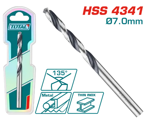 Total HSS M2 brušena burgija TAC1200202, 2mm, 2 komada