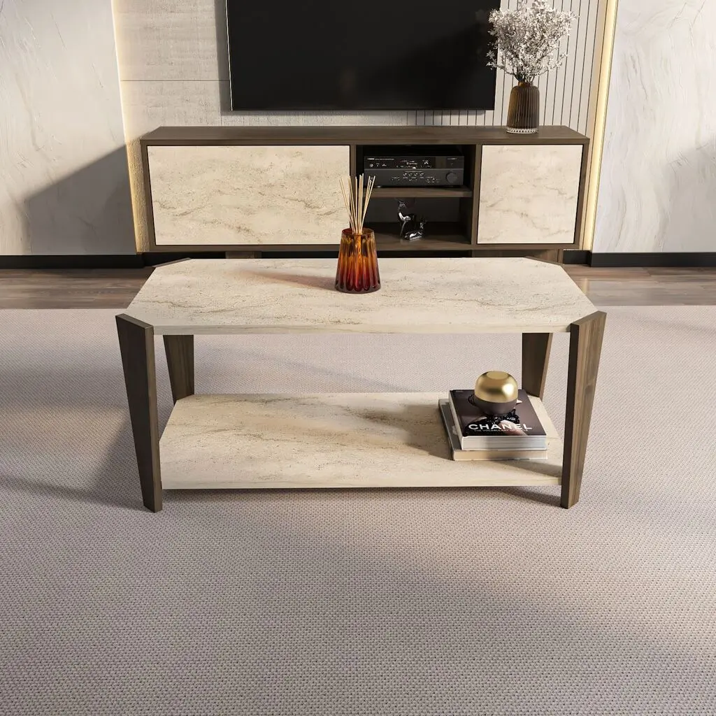 Hanah Home Klub sto Monao, 91x40x47.5 cm, Bež