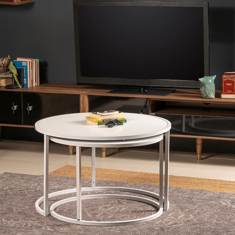 Hanah Home Set klub stolova, 2 komada Tambur Beli