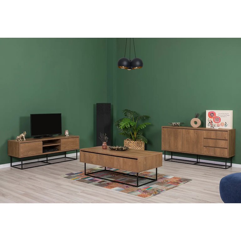Hanah Home Set TV Komoda i klub sto Orah