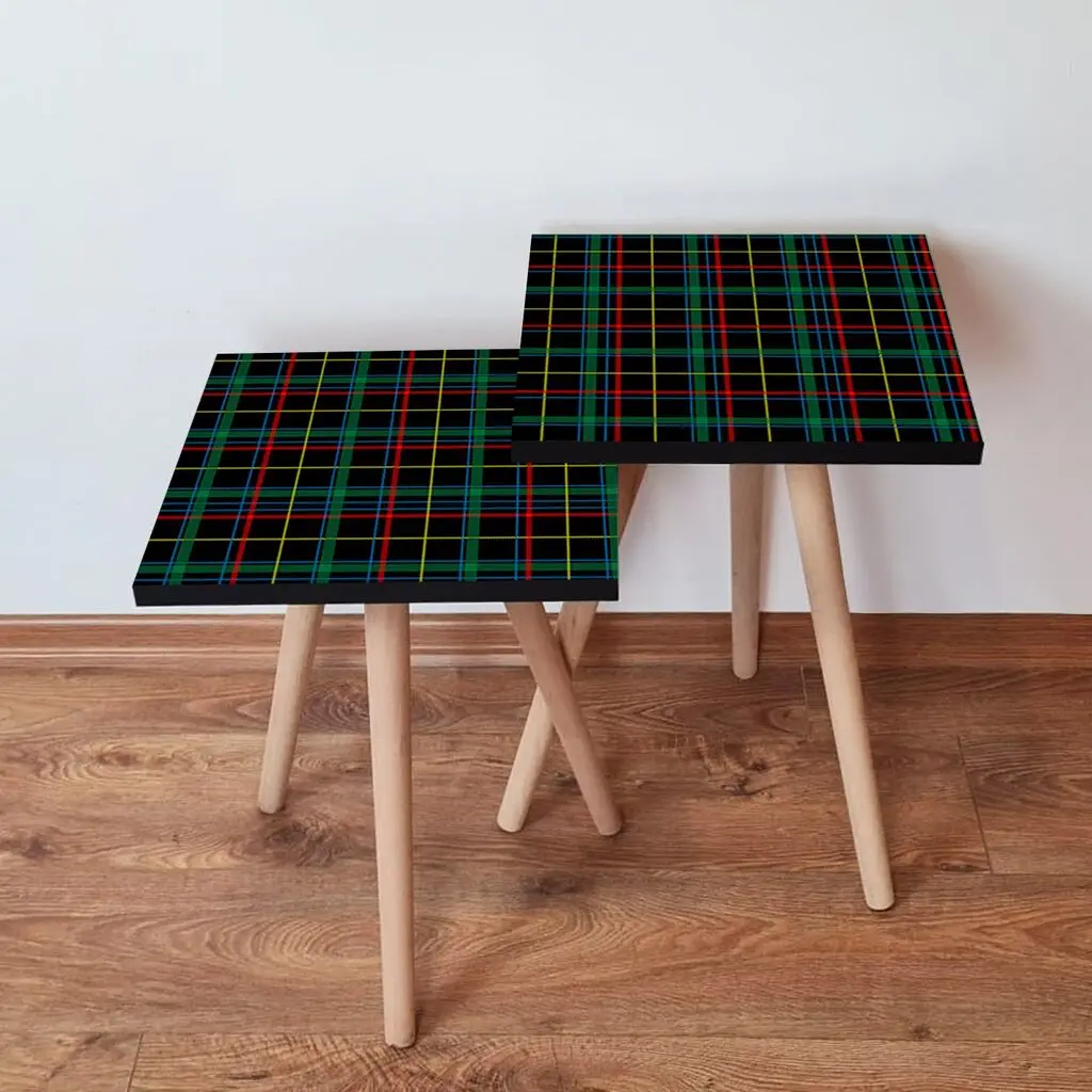 Hanah Home Set klub stočića 2Shp384, 2 komada, Šareni