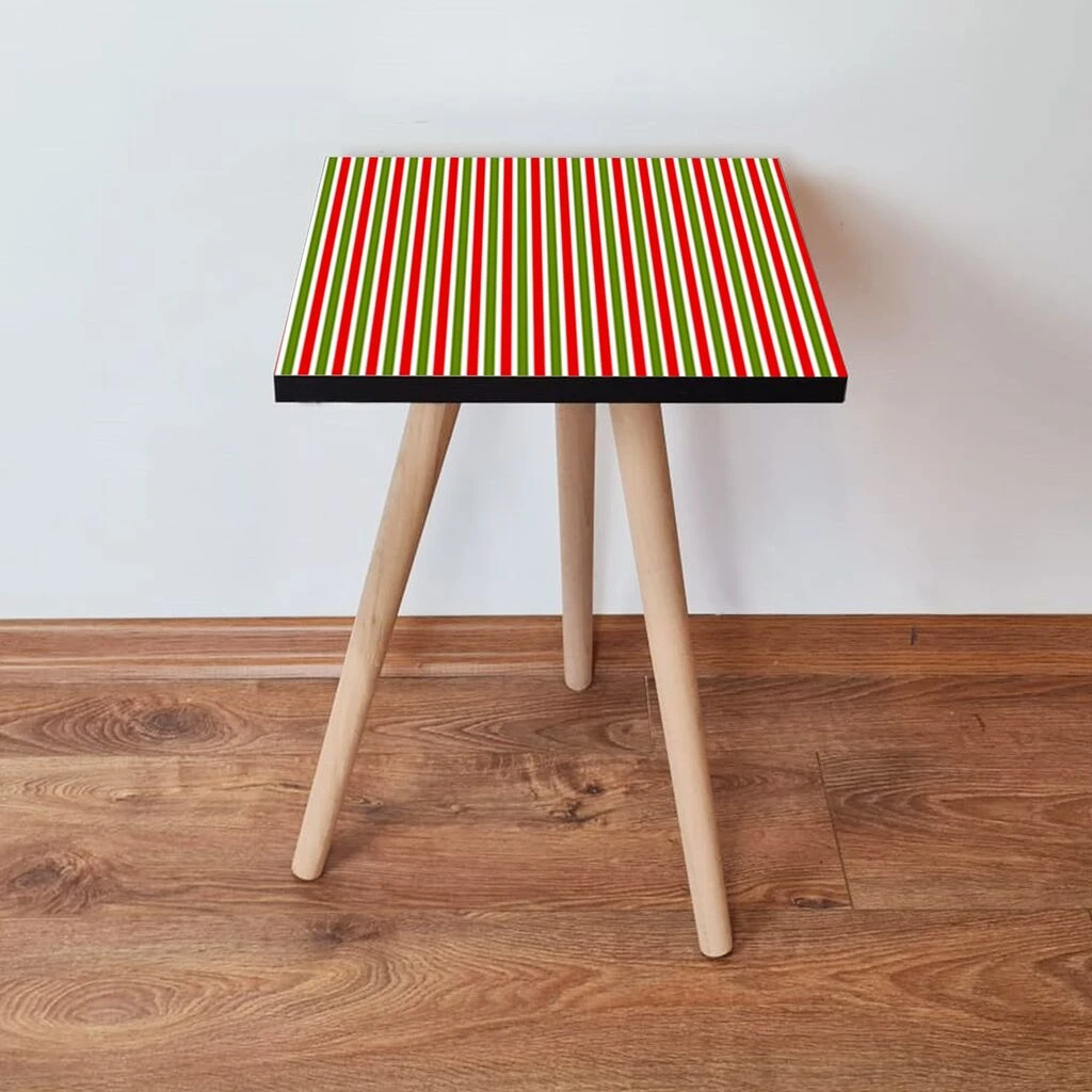 Hanah Home Klub sto Shp338, 35x42x35 cm, Crveno-zeleni