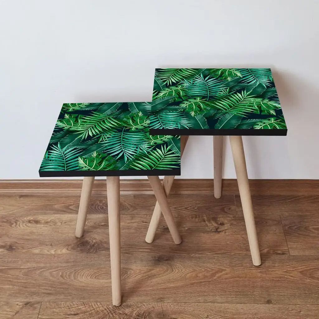 Hanah Home Set klub stočića 2Shp58, 2 komada, Šareni