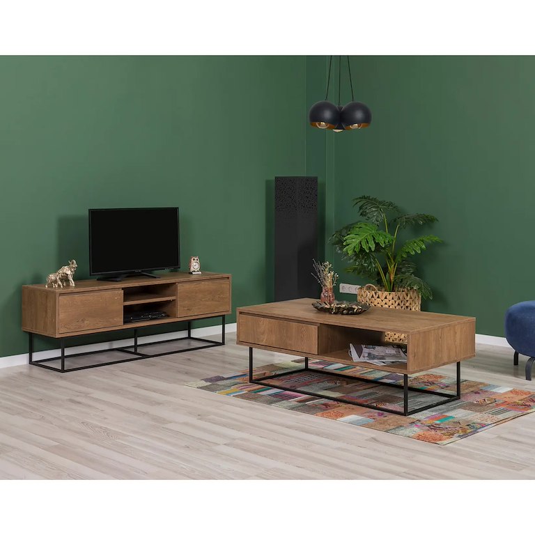 Hanah Home Set TV Komoda i klub sto Orah