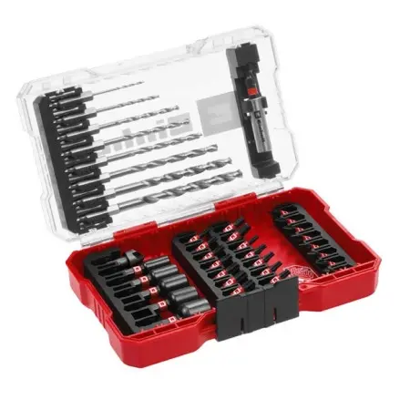 Einhell Set bitova i burgija M-Case S2-E6.3-1/4", Burgija za metal 2-6.5 mm, 39 komada