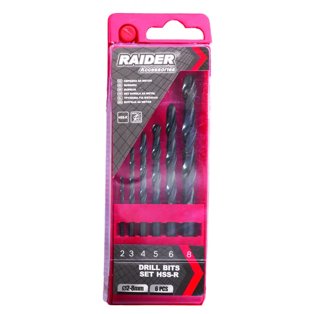 Raider HSS-R Set burgija, 6 komada