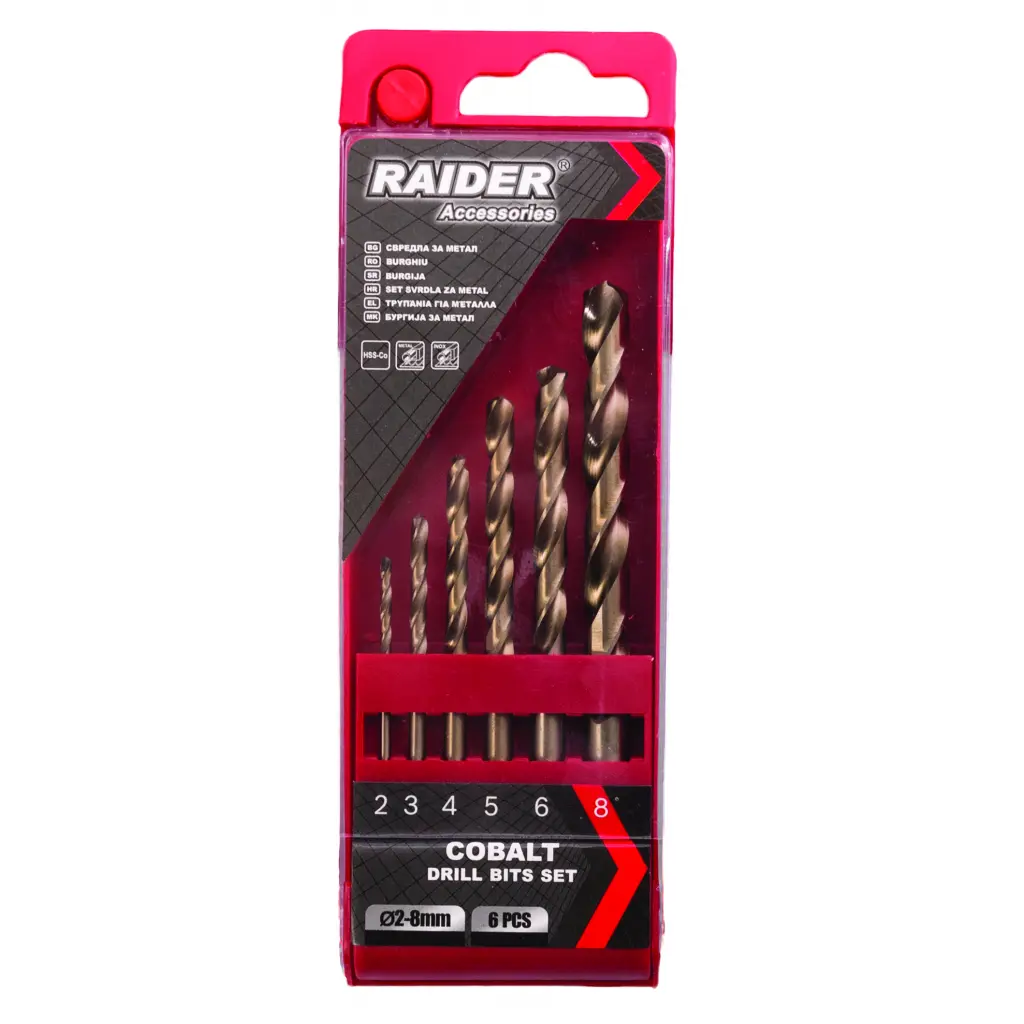 Raider HSS-Co Set burgija, 6 komada