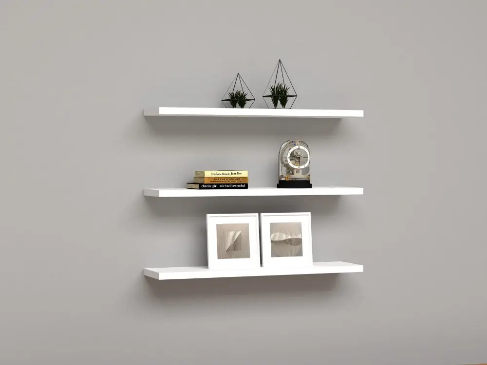 Hanah Home Boss v2 Zidna polica, 3 komada, Bela