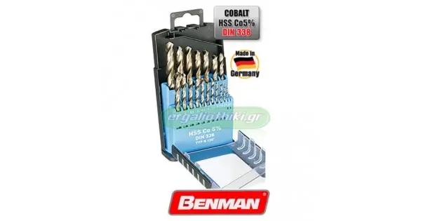 BENMAN Set burgija 5%Co 1-10mm