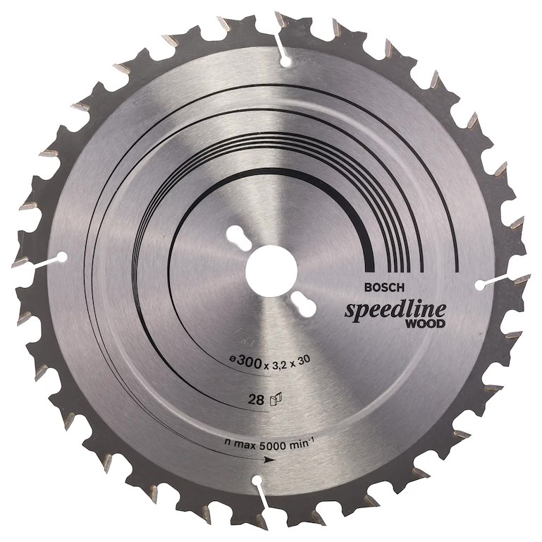 Bosch List kružne testere Speedline Wood 300 x 30 x 3,2 mm, 28 2608640681, 300 x 30 x 3,2 mm, 27