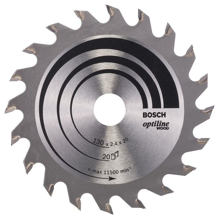 Bosch List kružne testere Optiline Wood 2608640582, 130 x 20/16 x 2,4 mm, 20