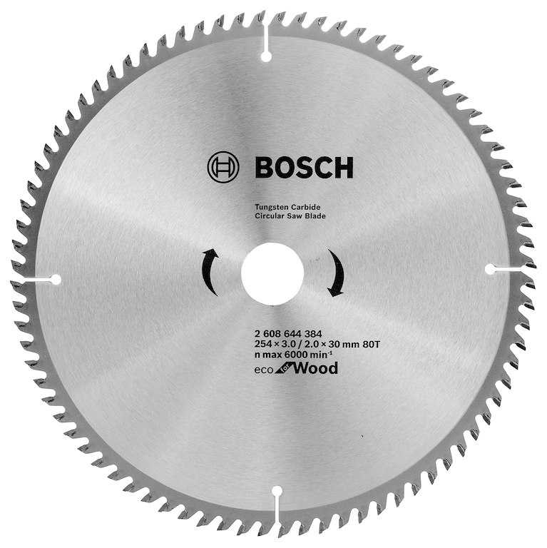 Bosch List kružne testere za drvo Ø254x2,5x30/80z Eco 2608644384