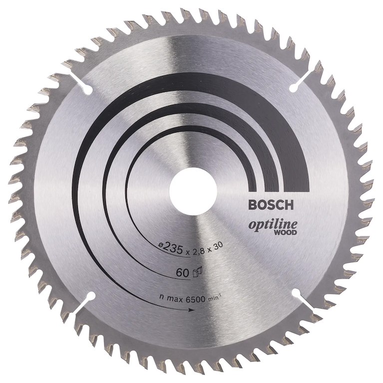 Bosch List kružne testere Optiline Wood 235 x 30/25 x 2,8 mm, 60 2608641192, 235 x 30/25 x 2,8 mm, 60