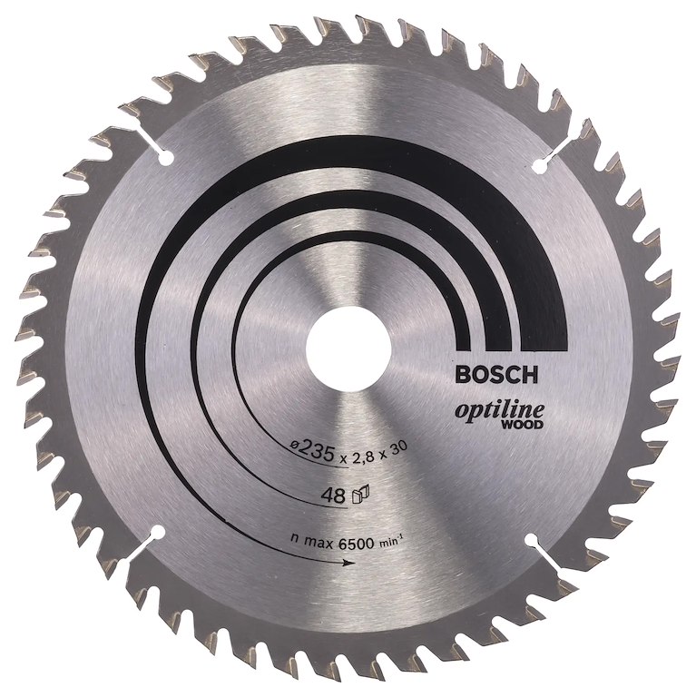 Bosch List kružne testere Optiline Wood 2608640727, 235 x 30/25 x 2,8 mm, 48