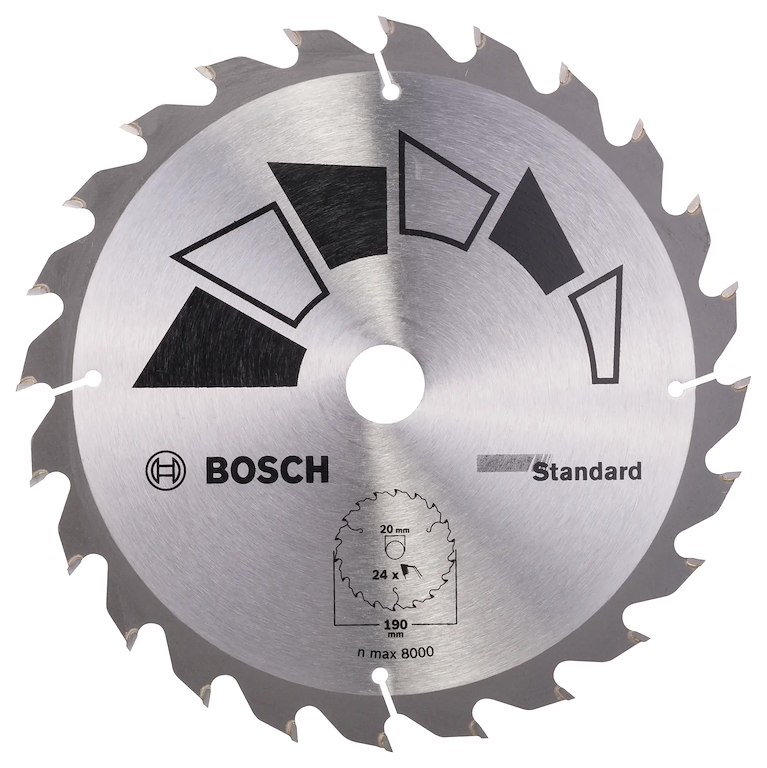 Bosch List kružne testere STANDARD190x2.2x20/16,Z24 2609256818