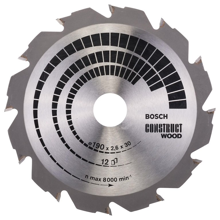 Bosch List kružne testere Construct Wood 2608640633, 190 x 30 x 2,6 mm; 11
