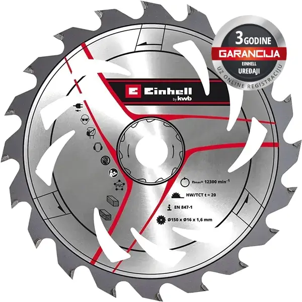 EINHELL List testere 150x16x1.6mm T20