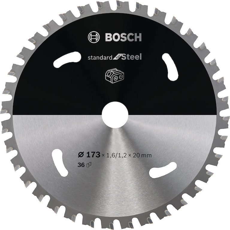 Bosch Standard for Steel list kružne testere za akumulatorske testere 173x1.6/1.2x20 T36 2608837750, 173x1.6/1.2x20 T35